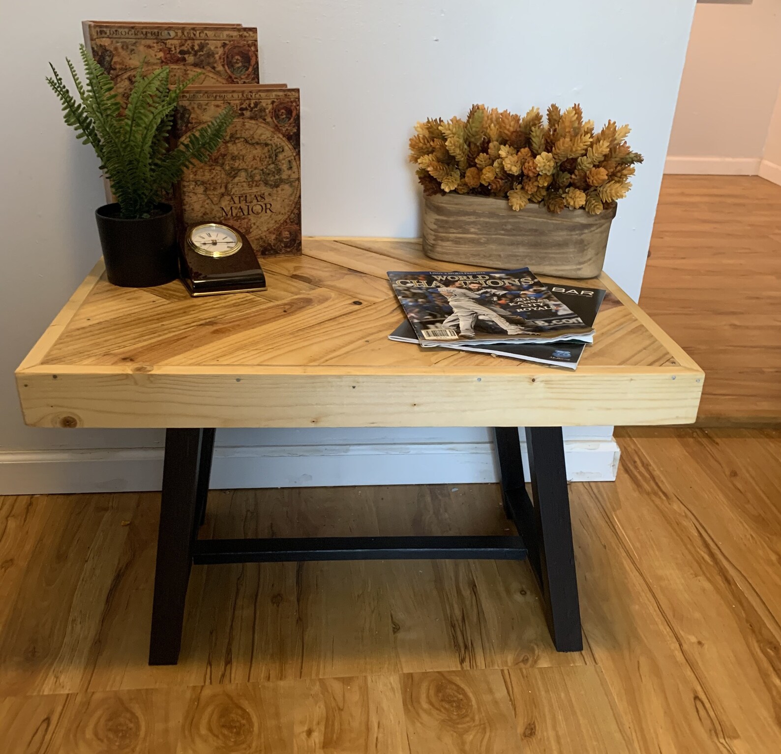 Unique/handcrafted Modern Herringbone Coffee/lounge/side Table ...