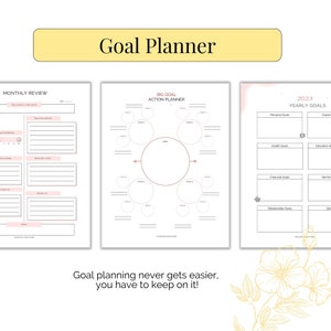 Goal Planner BUNDLE 2023 Goals Tracker Smart Goal Setting - Etsy