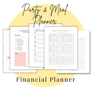 Finance Planner BUNDLE! Budget Planner Templates, Financial Savings ...