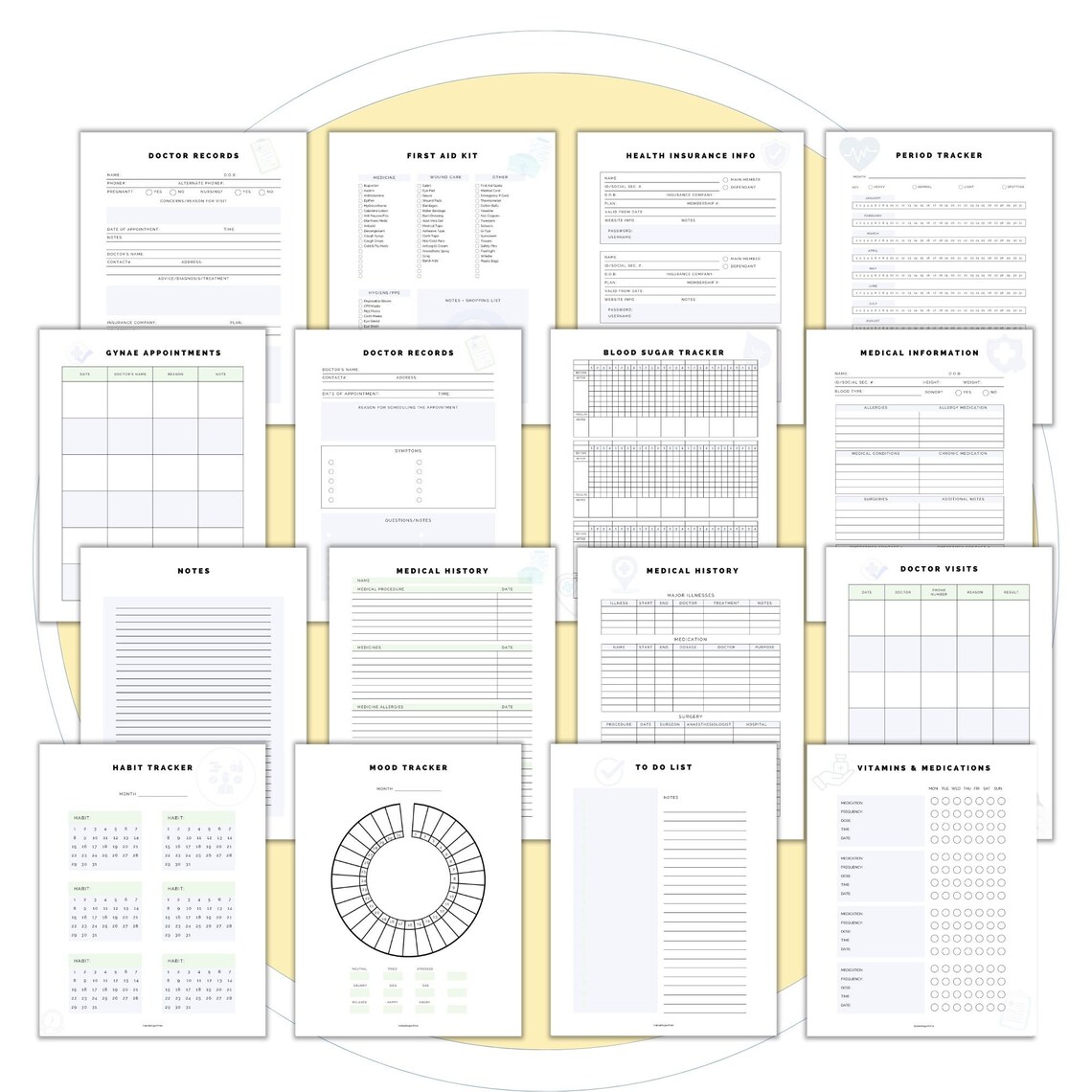 Medical Journal, Medical Planner, Medical Log, Medical Assistant ...