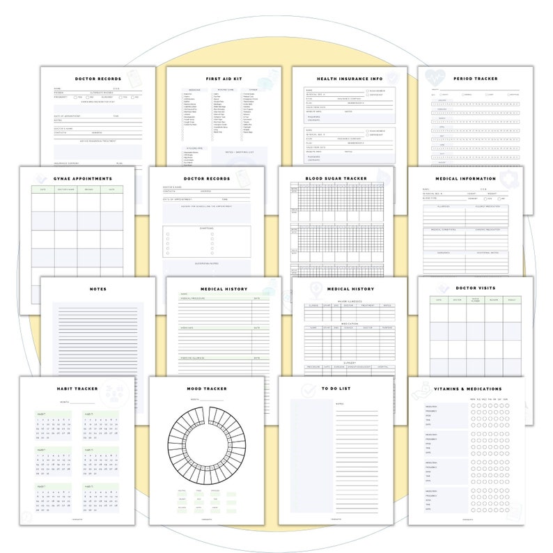 Medical Journal, Medical Planner, Medical Log, Medical Assistant ...