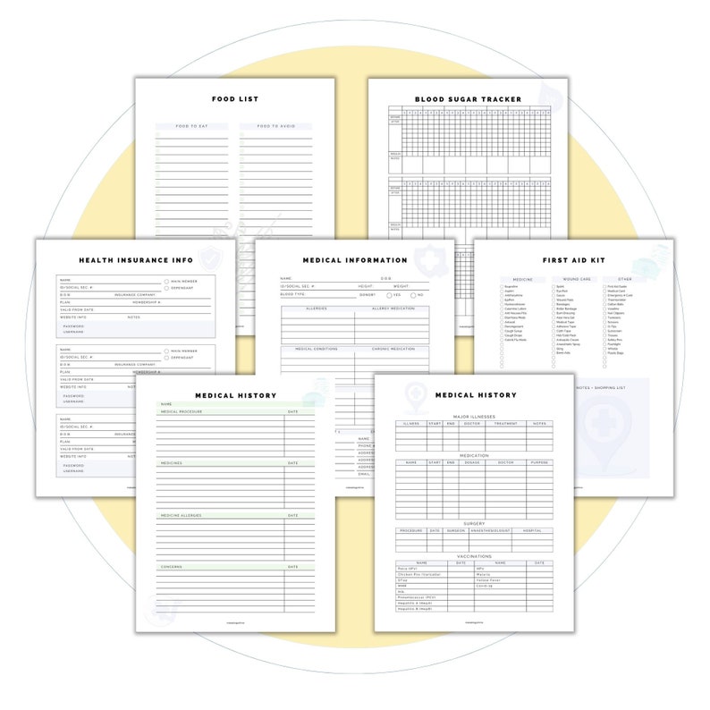 Medical Journal, Medical Planner, Medical Log, Medical Assistant ...