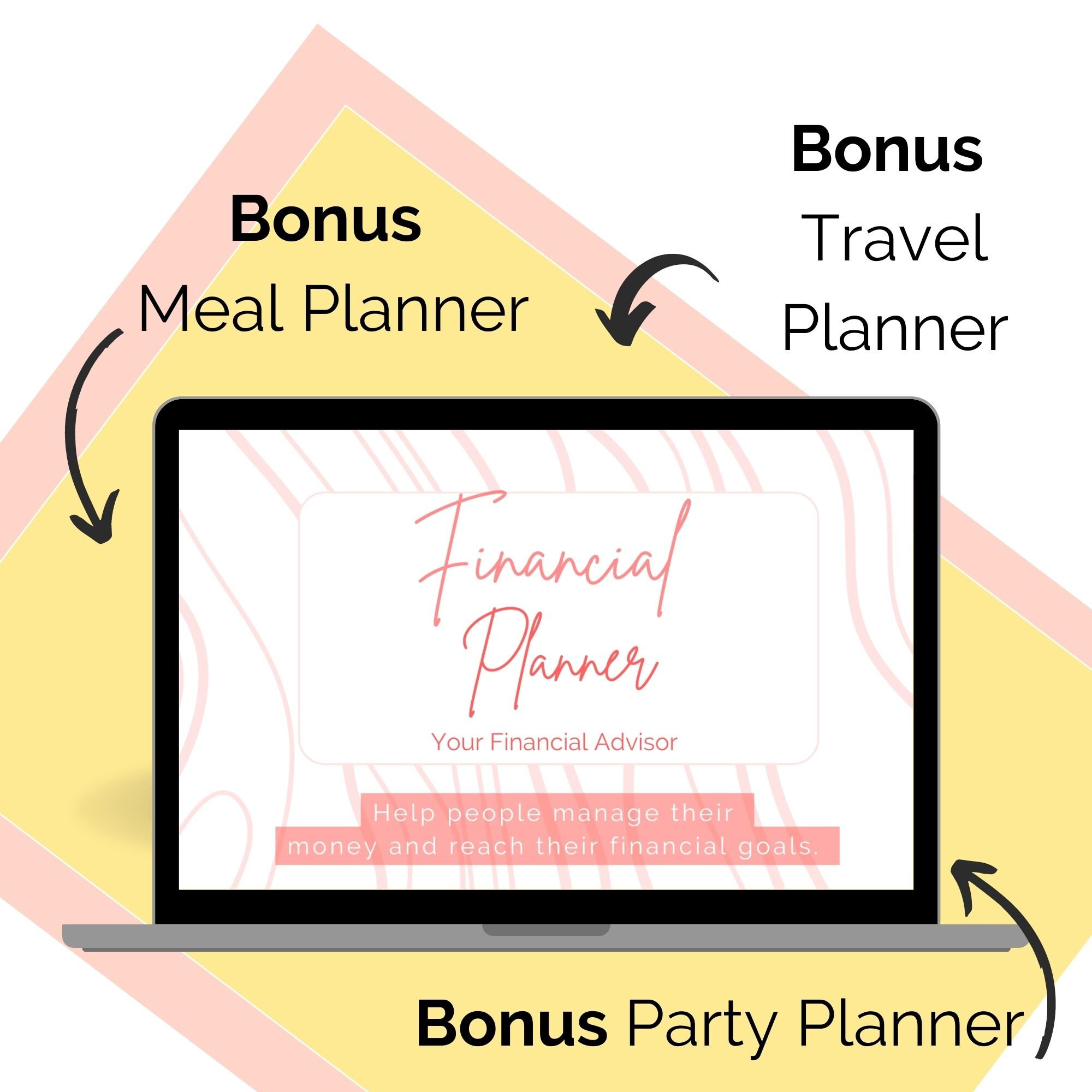 Finance Planner BUNDLE! Budget Planner Templates, Financial Savings ...