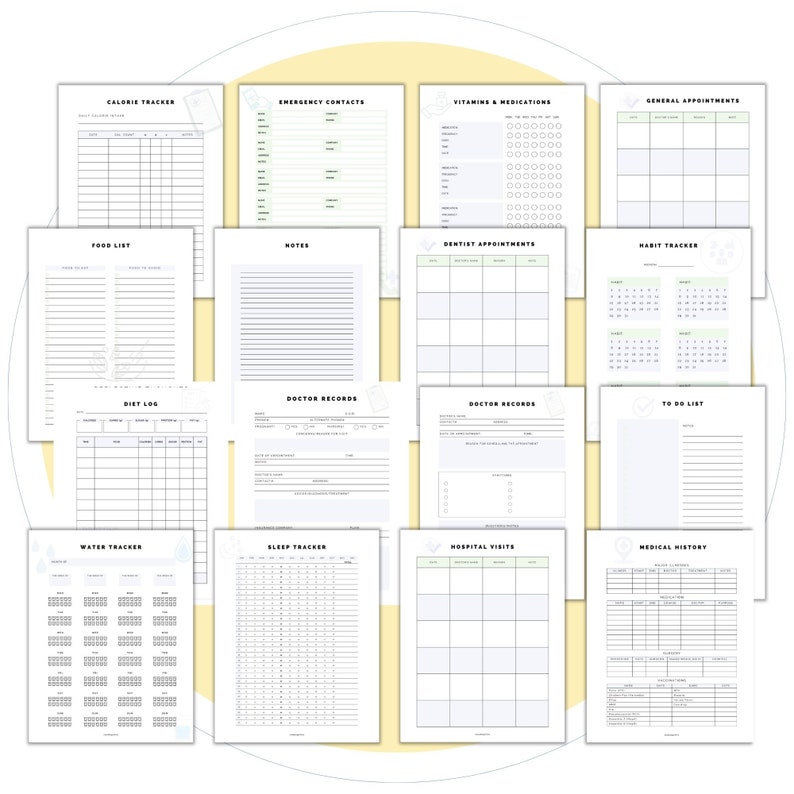 Medical Journal, Medical Planner, Medical Log, Medical Assistant ...
