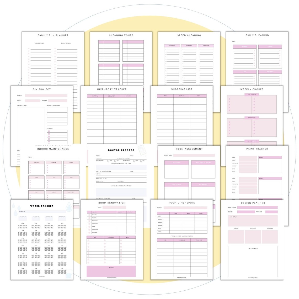 Household Management Planner, Printable Home Management, Household ...