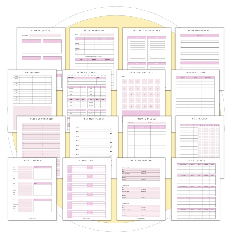 Household Management Planner, Printable Home Management, Household ...