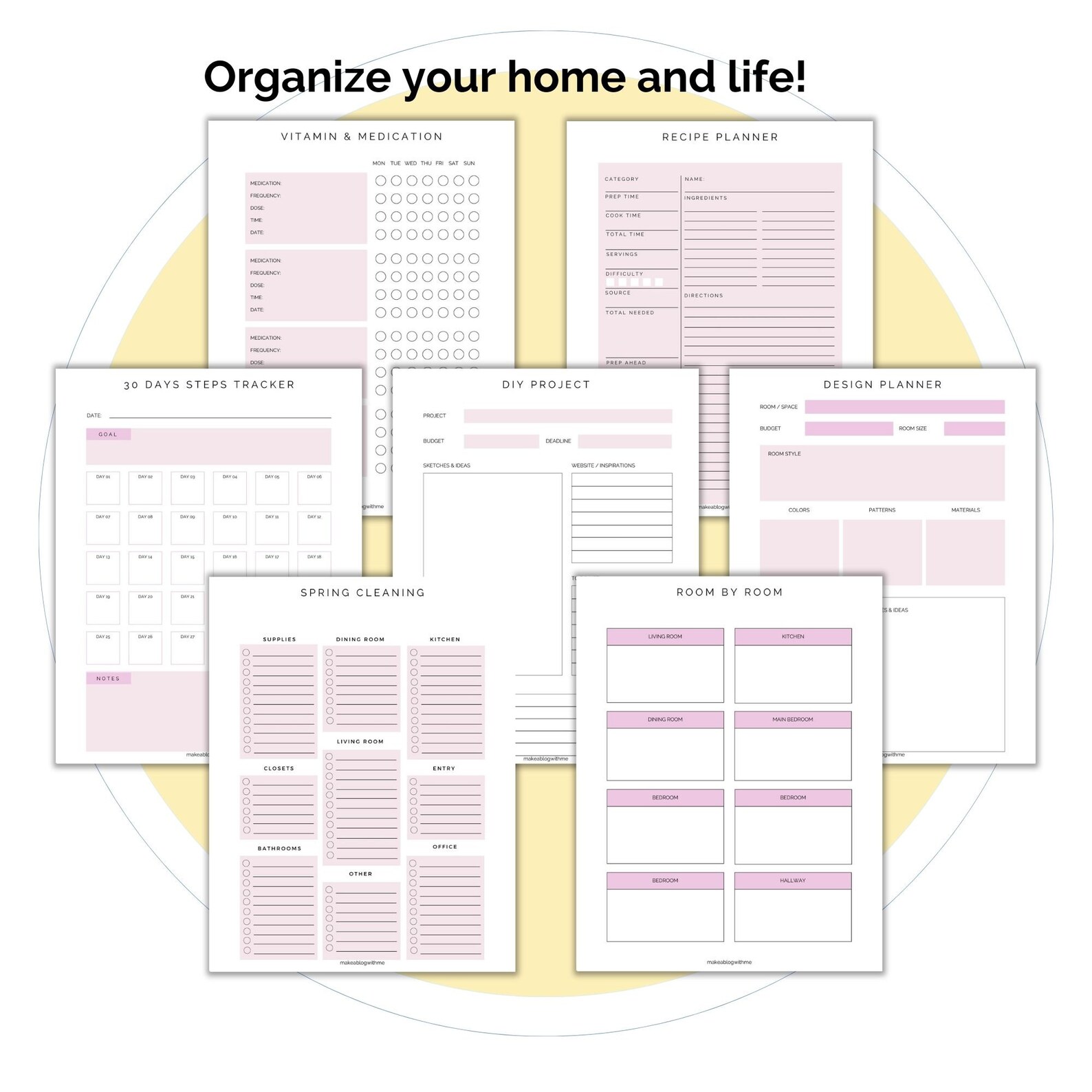 Household Management Planner, Printable Home Management, Household ...