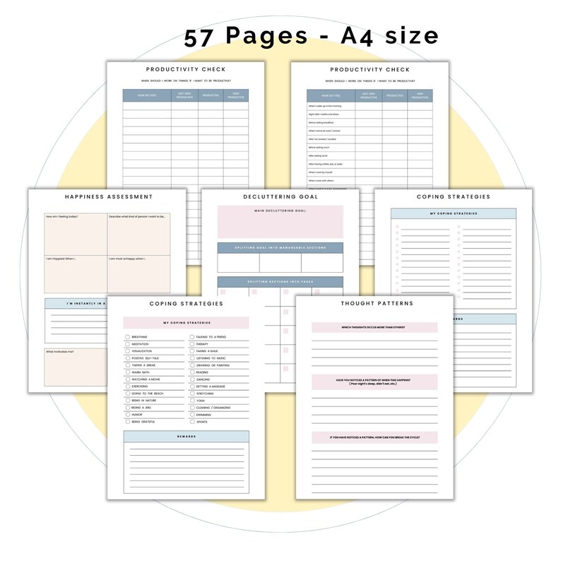 ADHD Therapy Planner, ADHD Daily Planner 2023 Printable, ADHD Journal ...