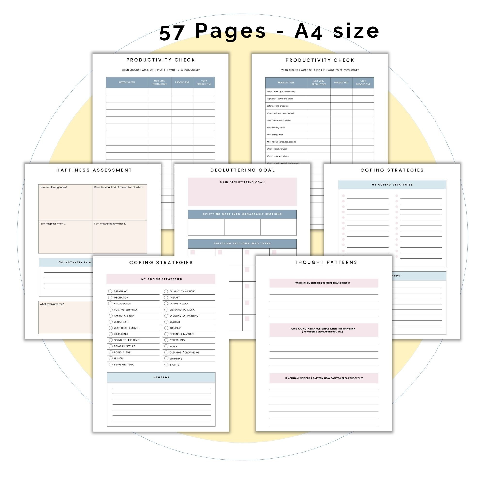 ADHD Therapy Planner, ADHD Daily Planner 2023 Printable, ADHD Journal ...