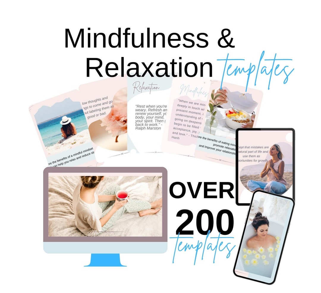 200+ Mindfulness and Relaxation Template, Business Bundle, Instagram ...