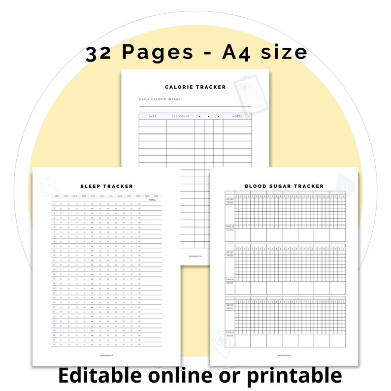 Medical Journal, Medical Planner, Medical Log, Medical Assistant ...