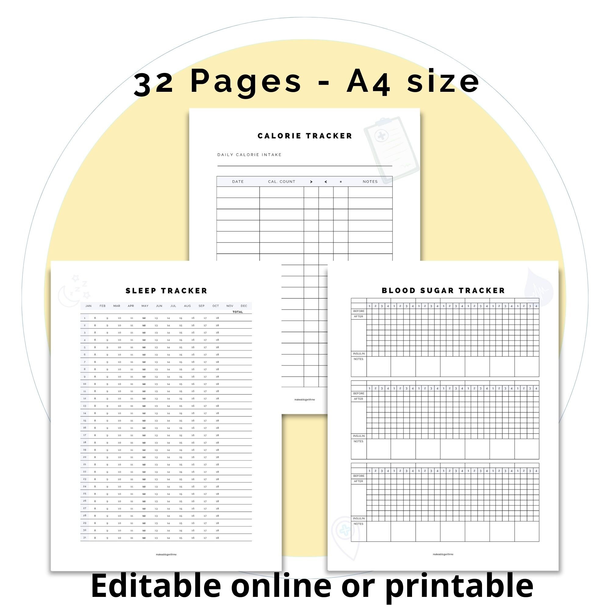 Medical Journal, Medical Planner, Medical Log, Medical Assistant ...