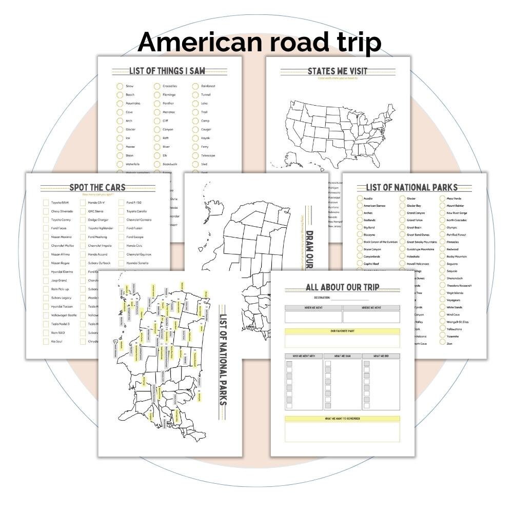 Trip Planner, Road Trip Planner, Printable Trip Planner, Travel Planner ...