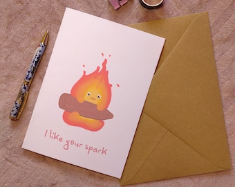 Cute Soot Sprite A5 Greeting Card, Blank Inside, Spirited Away, Soft ...