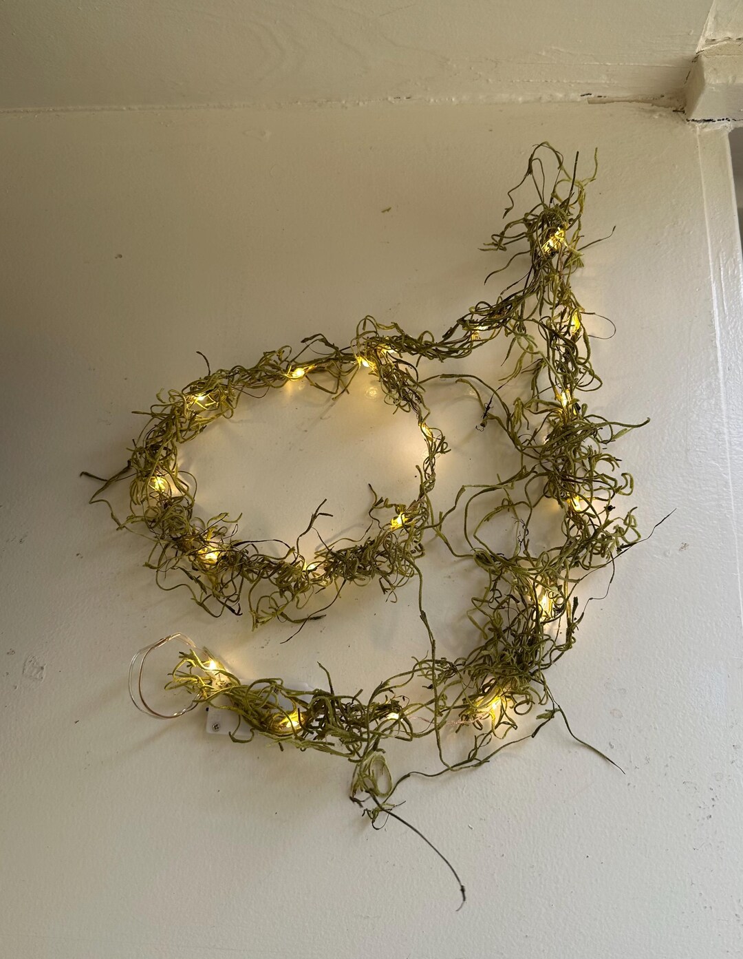 Preserved Moss Fairy Lights, Bendable Wire, Set (2) - Etsy