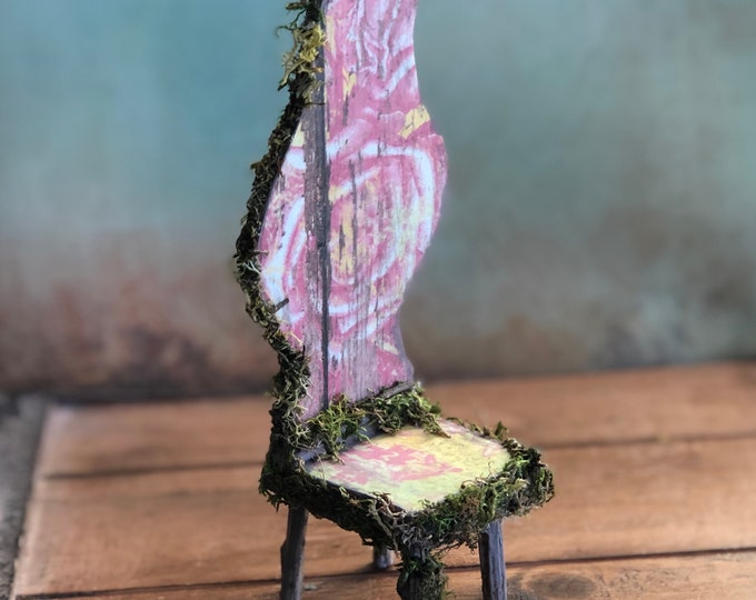 Fairy Chair, Fairy Furniture, Doll Chair, Wedding Topper, FREE SHIPPING ...