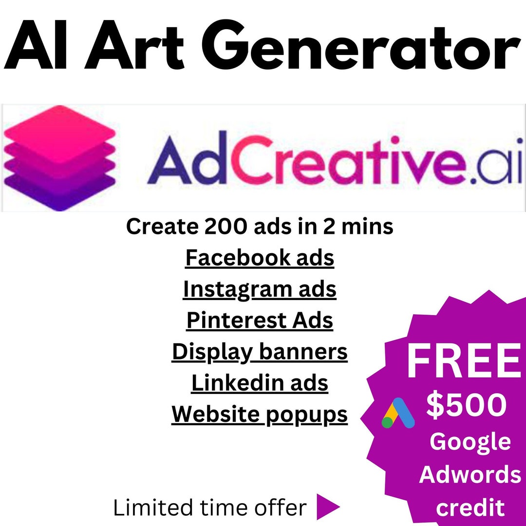 Ai Ad Generator for Ads Adcreative for Facebook Ads Geenrator, Instagram Ads Maker, Tik Tok Ads ...