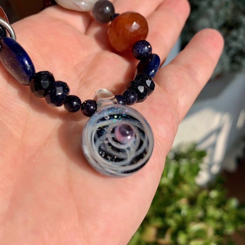 Giorgio Tsoukalos Style Ancient Aliens Outer Space Necklace - Etsy