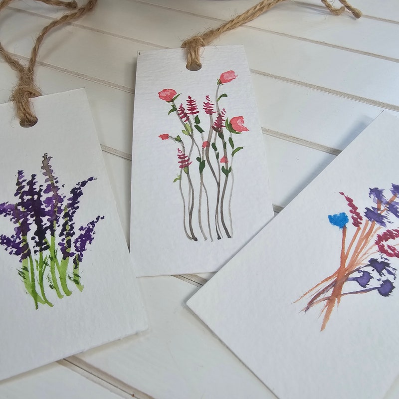 Hand Painted Tags - Etsy