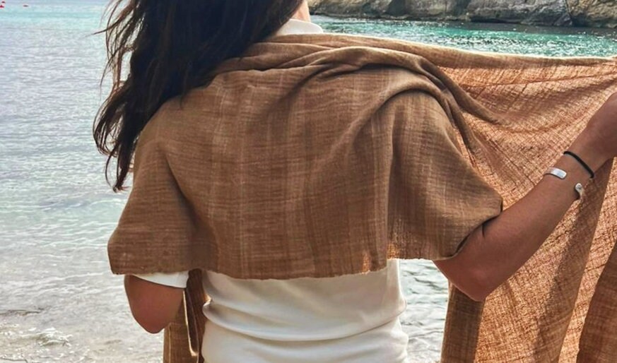 Vicuña Fiber Scarf From the Andes. Natural Brown Color. Wool Scarf From ...