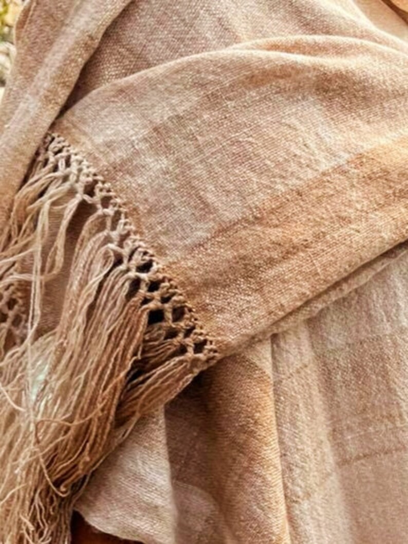 Vicuña Fiber Scarf From the Andes. Natural Beige Color, Betas. Wool ...