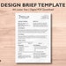 Design Brief & Scope of Work Templates BUNDLE, Design Brief Template ...