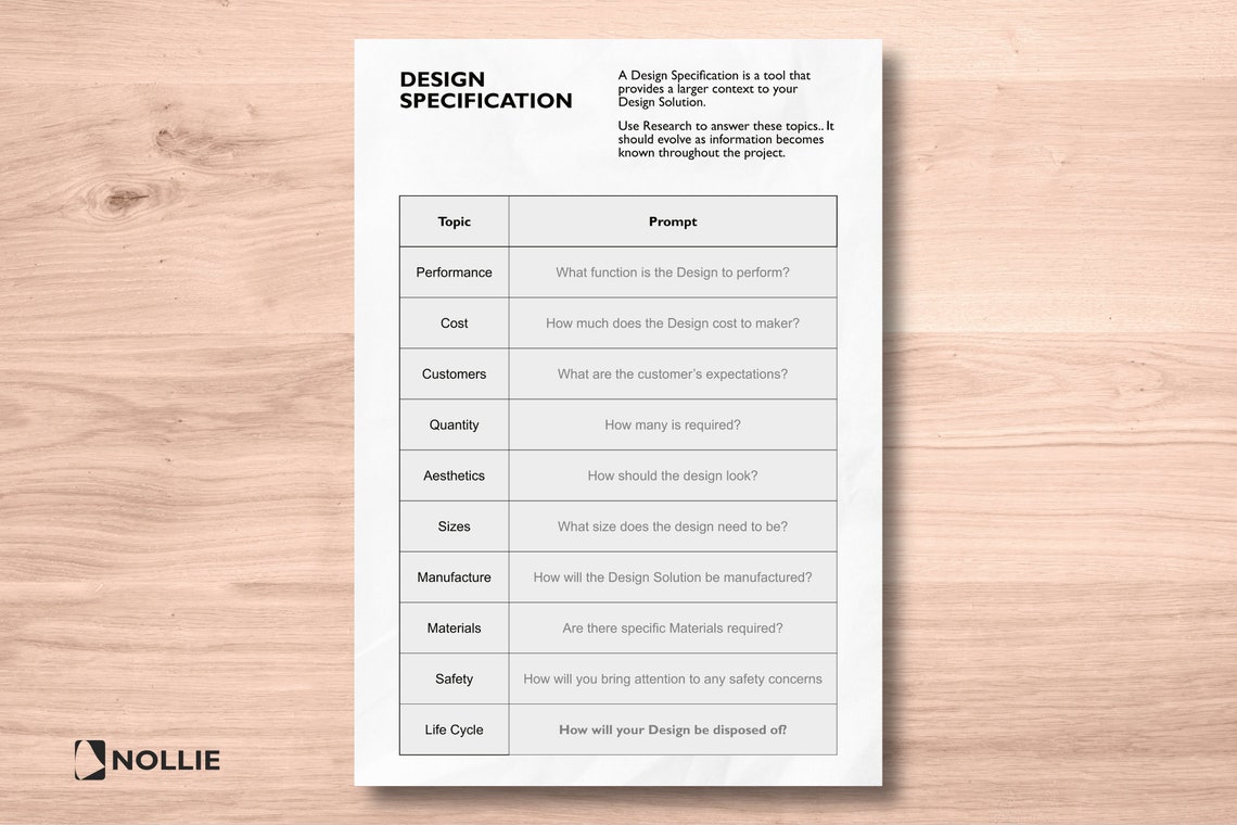 DESIGN SPECIFICATION, Template, PDS, Engineering Design Specification ...