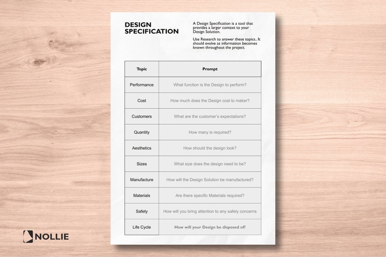 DESIGN SPECIFICATION, Template, PDS, Engineering Design Specification ...