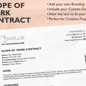 Scope of Work Contract Template, SOW Design Example, Procurement ...