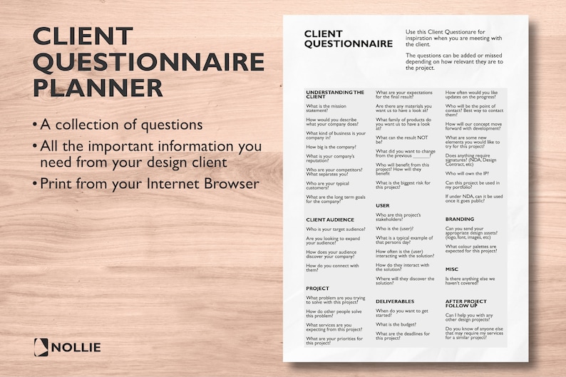Client Details & Questionnaire BUNDLE, Client Details Planner, Client ...