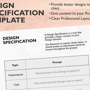 DESIGN SPECIFICATION, Template, PDS, Engineering Design Specification, Product Design ...