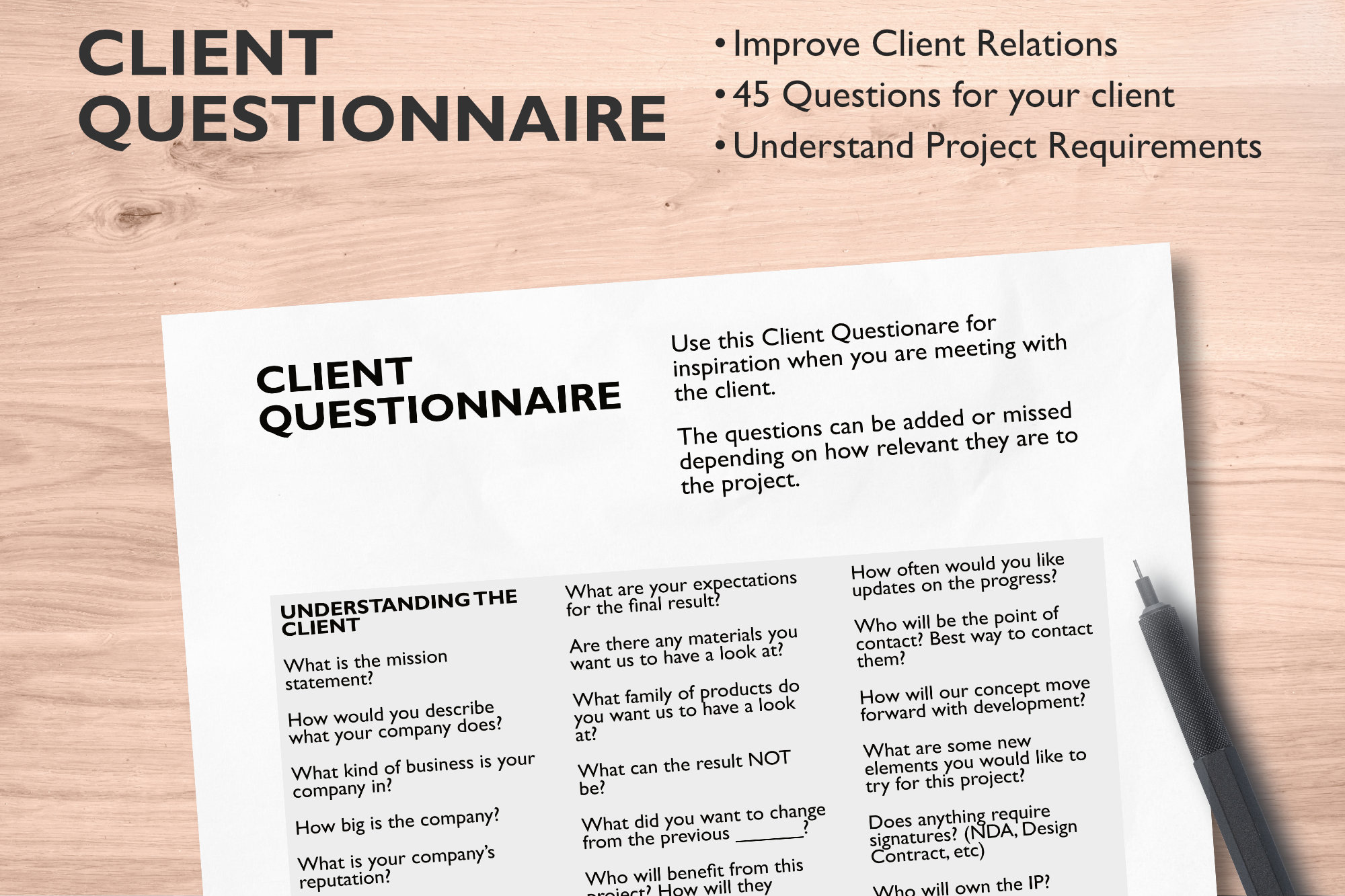 Client Details & Questionnaire BUNDLE, Client Details Planner, Client ...
