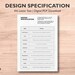 DESIGN SPECIFICATION, Template, PDS, Engineering Design Specification, Product Design ...