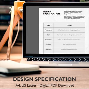 DESIGN SPECIFICATION, Template, PDS, Engineering Design Specification, Product Design ...