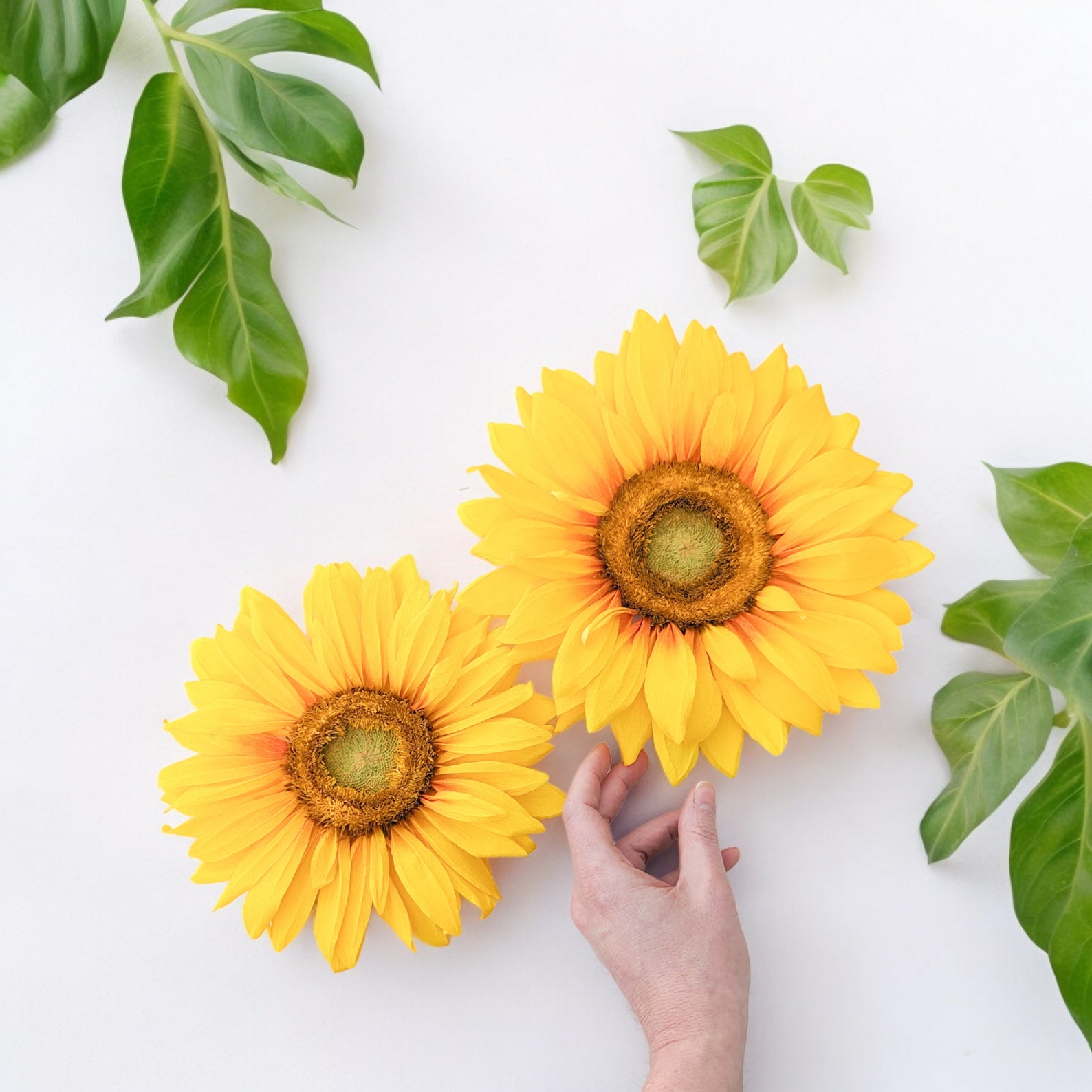 Sunflower Wall Hanging, Floral Nursery Decor, Paper Flower for Wall ...