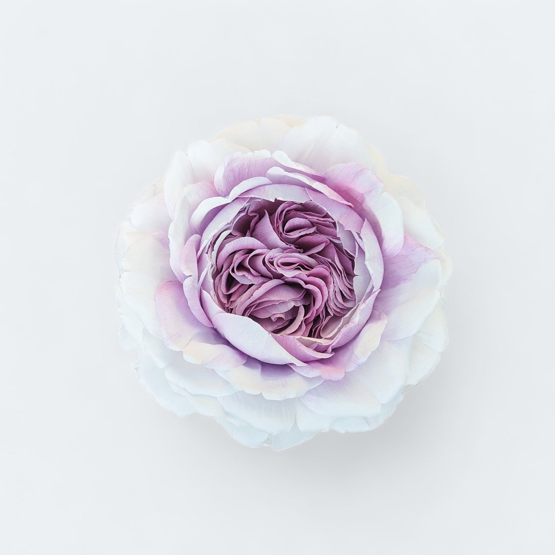 Purple Paper Flower Wall Decor, Crepe Paper Rose, Girls Bedroom ...