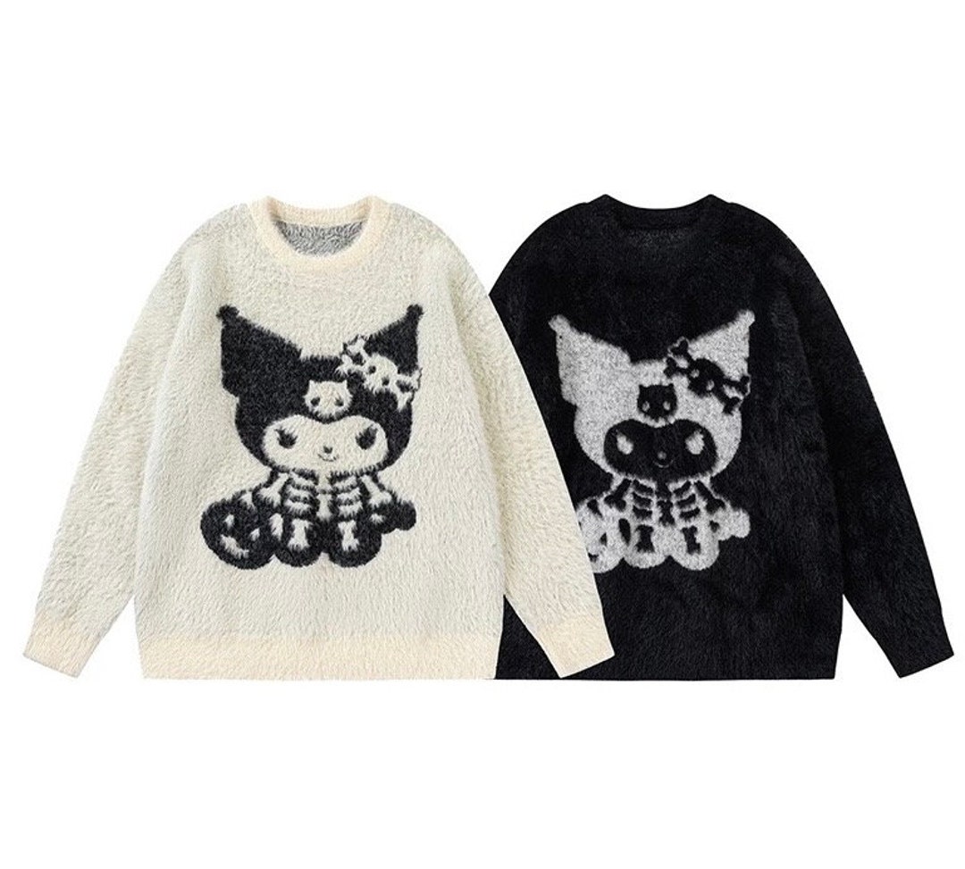 Sanrio Kuromi Trend Sweater Soft Imitation Mink Velvet for - Etsy