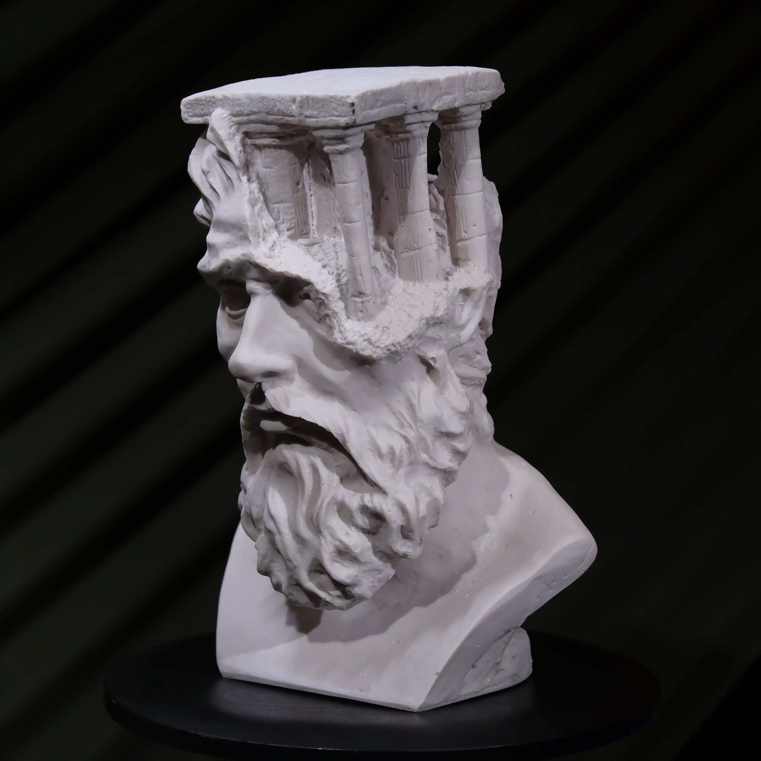 Zeus Sculpture Decor, Zeus Bust, Gift for Desk, Desk Decor, Greek ...