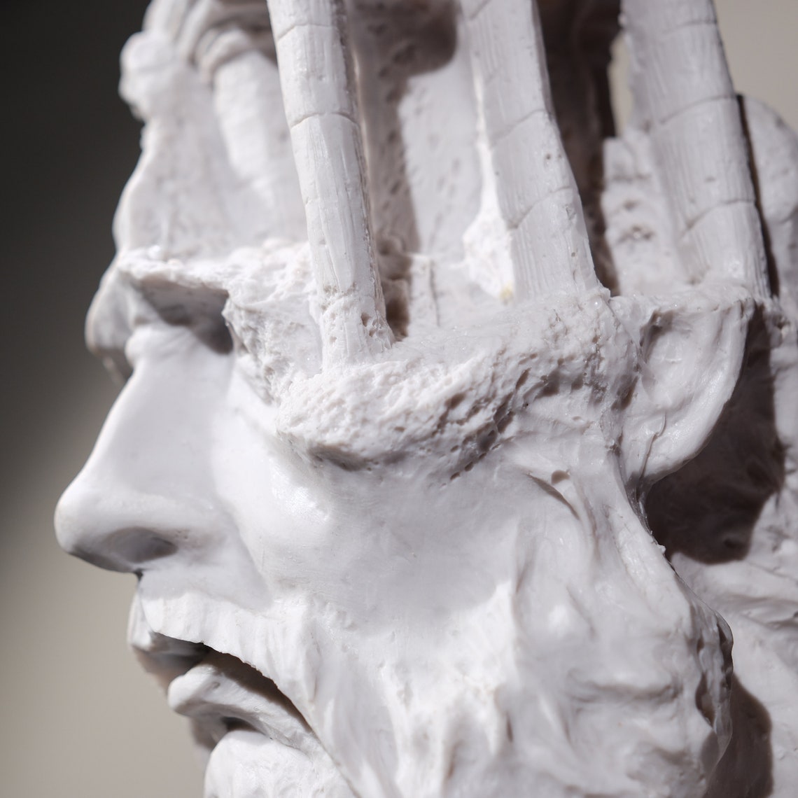 Zeus Sculpture Decor, Zeus Bust, Gift for Desk, Desk Decor, Greek ...