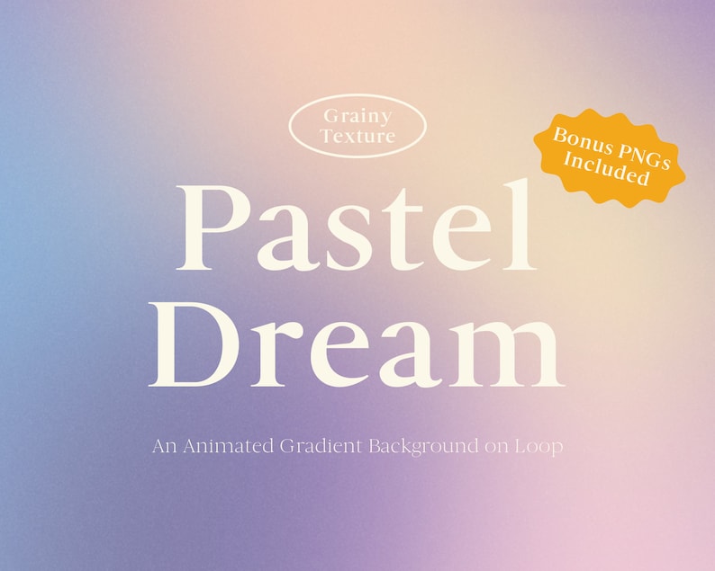 Animated Gradient Background Video - Grain Texture | Streaming Overlay ...