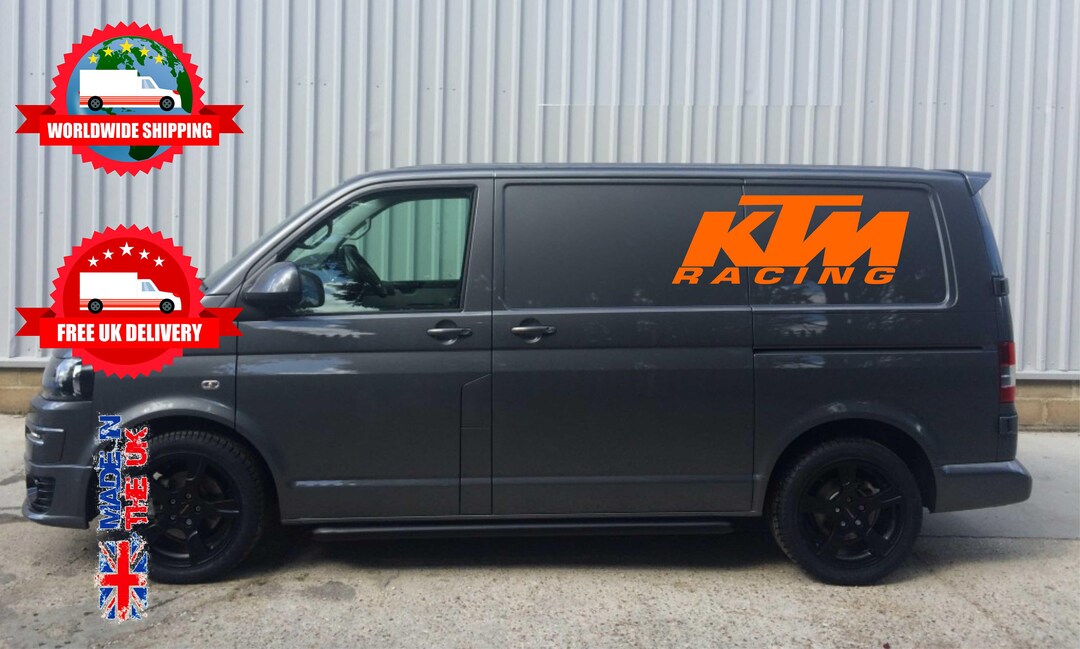 Huge KTM Racing Van Sticker Decal Graphic Moto X Race Van - Etsy