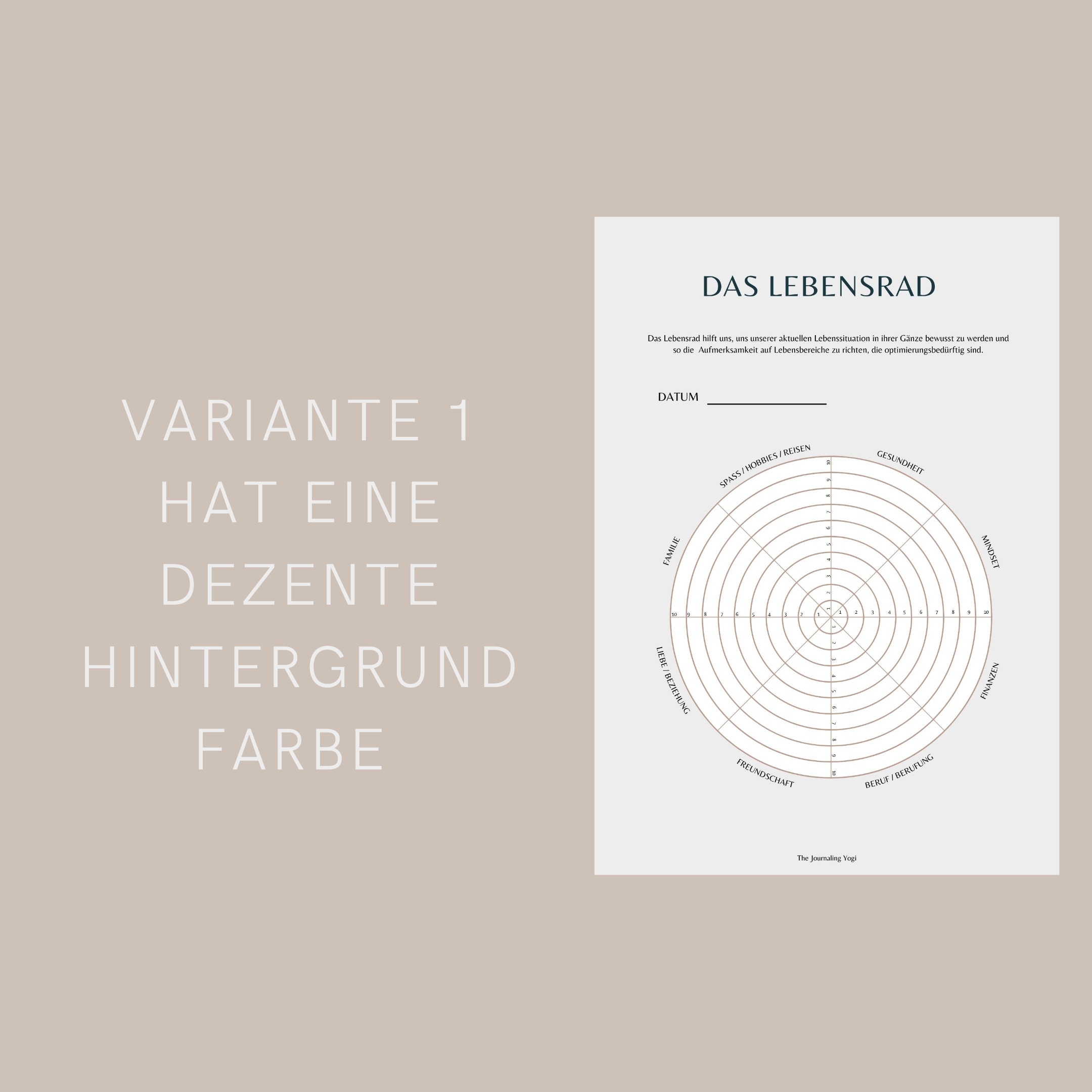 LEBENSRAD PDF Vorlage Template Rad des Lebens 2 Seiten Digital Download ...