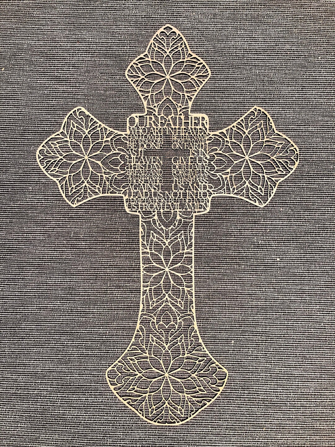 Prayer Cross Mandala SVG | Christian Religious Layered SVG | for Laser ...
