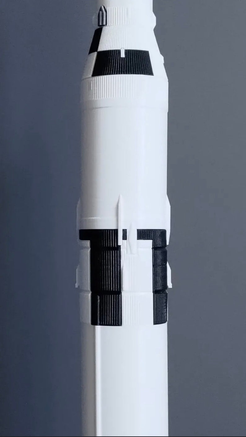 Saturn V Rocket Model 1:200 3D Printed Gift NASA Memorabilia Hobbyists ...