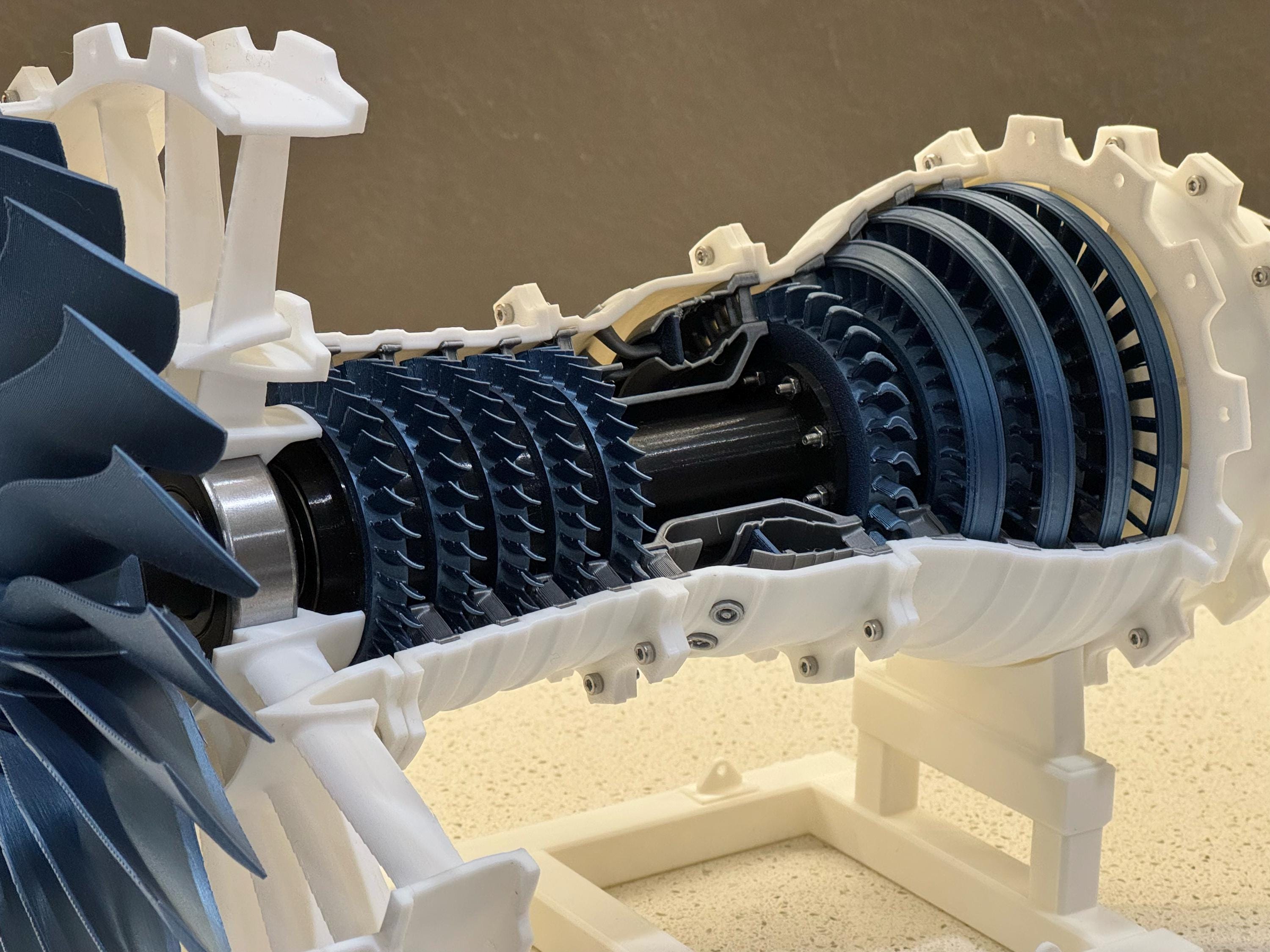 Jet Turbofan Aircraft Engine | 3D Printed | Gift | Office Dècor ...