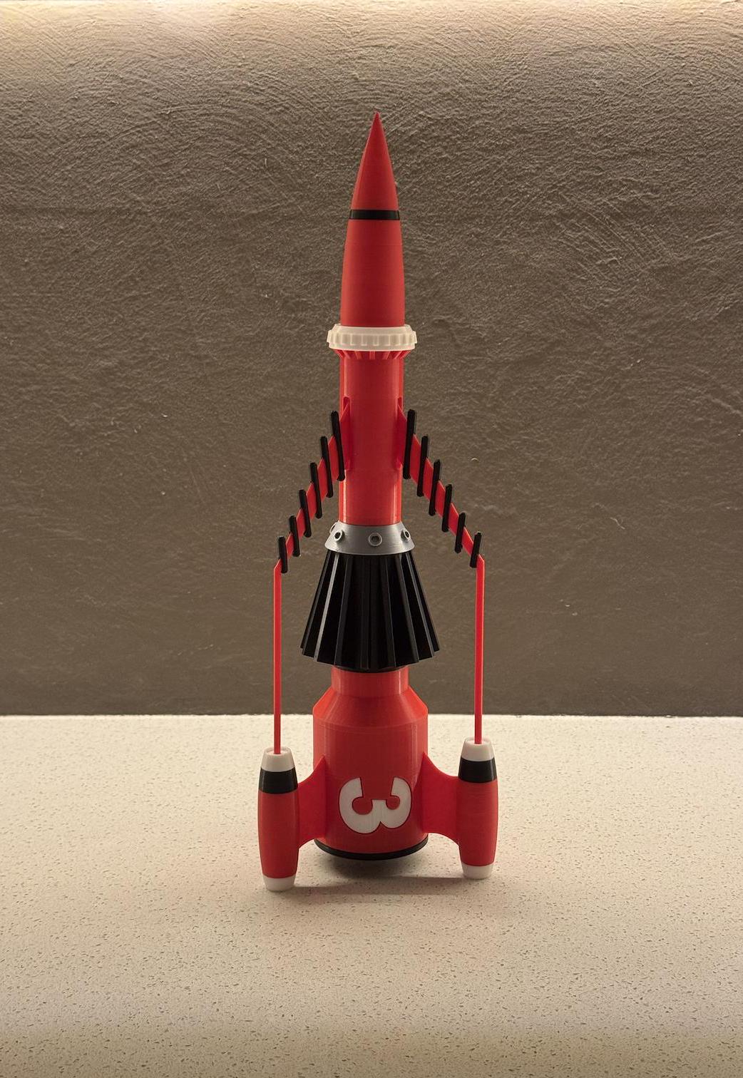 THUNDERBIRD 3 Model | 3D Printed | Gift | Rocket | Detailed Replica ...