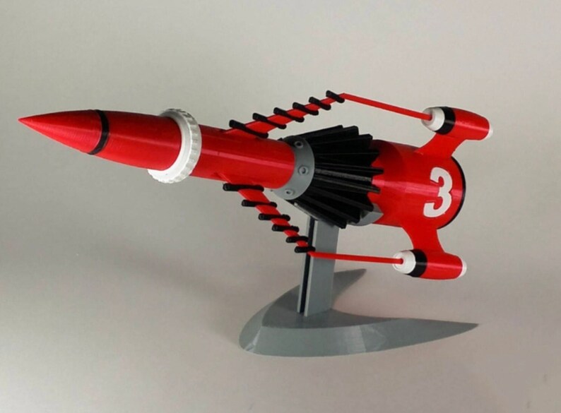THUNDERBIRD 3 Model | 3D Printed | Gift | Rocket | Detailed Replica ...