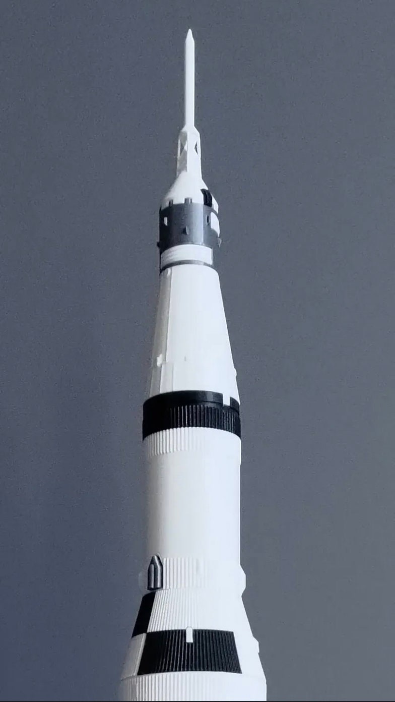 Saturn V Rocket Model 1:200 3D Printed Gift NASA Memorabilia Hobbyists ...