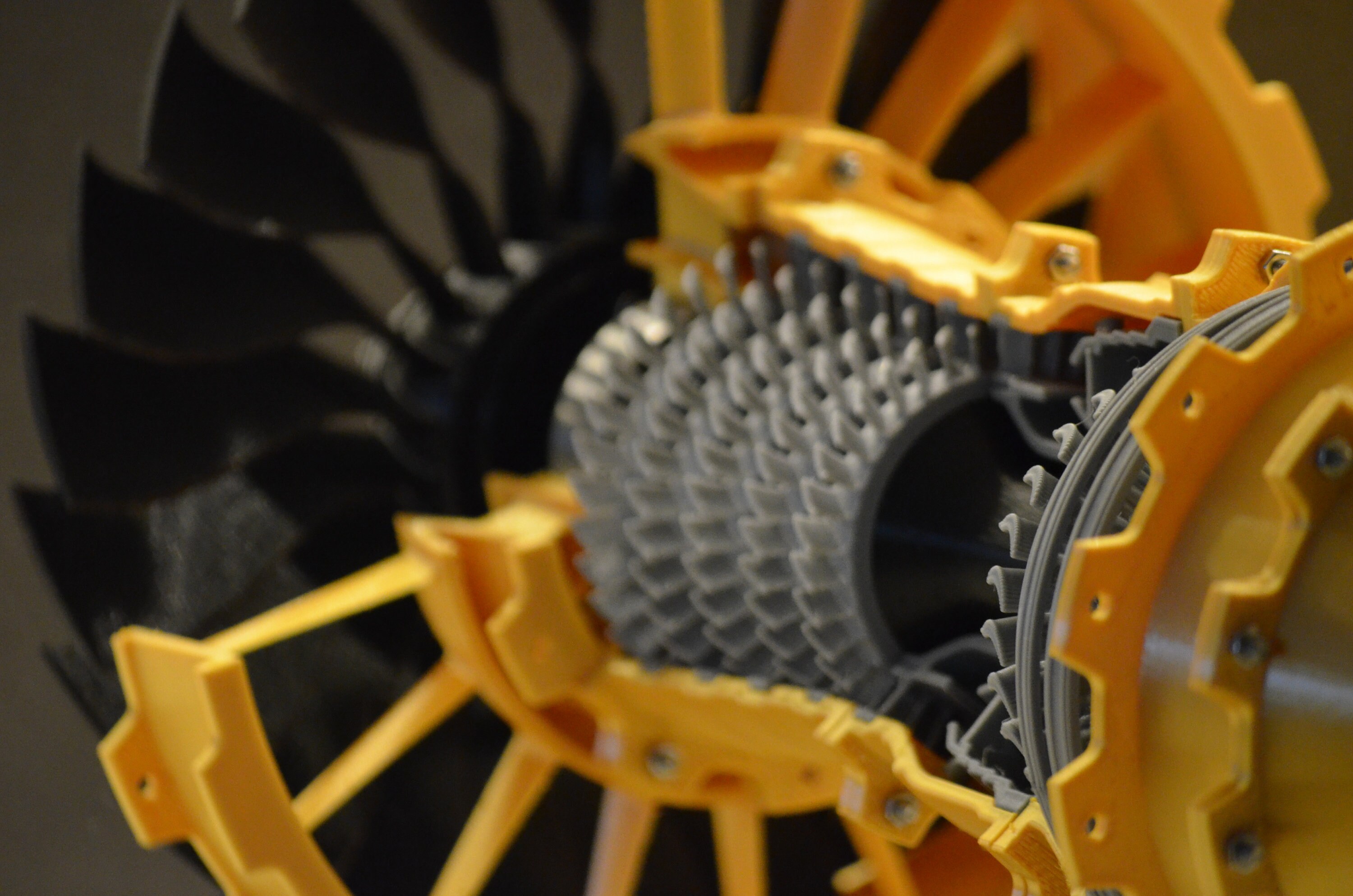 Jet Turbofan Aircraft Engine 3D Printed Gift Office Dècor Kinetic ...