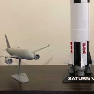 Saturn V Rocket Model 1:200 3D Printed Gift NASA Memorabilia Hobbyists ...